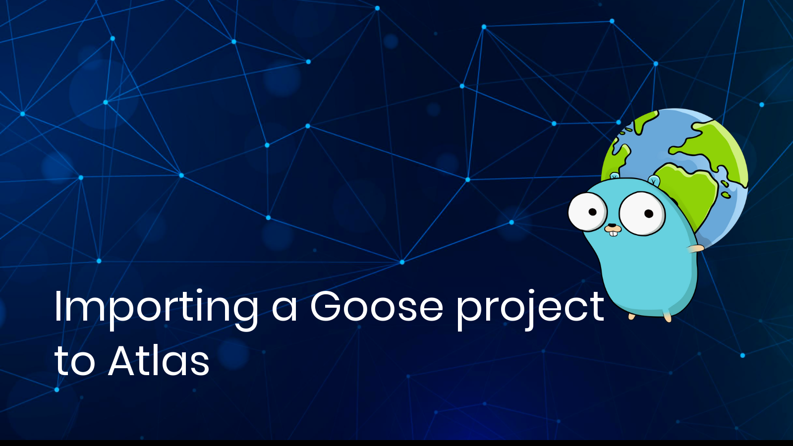 Importing A Goose Project To Atlas Atlas Open Source Database Schema Management Tool